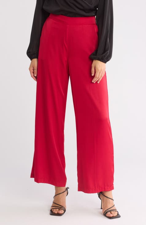 Women's Red Wide Leg & Palazzo Pants | Nordstrom Rack