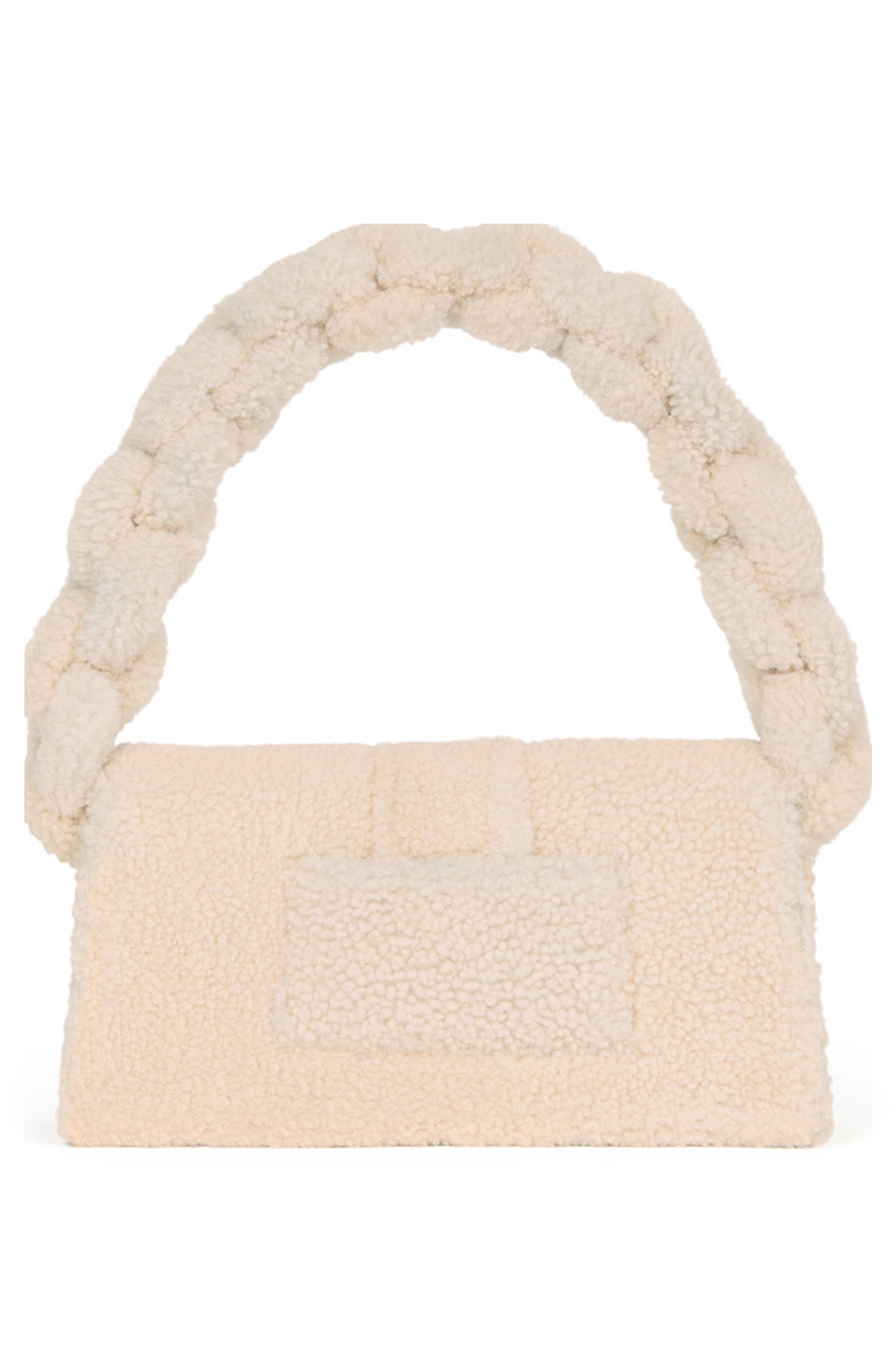Jacquemus Le Bambidou Genuine Shearling Shoulder Bag | Nordstrom