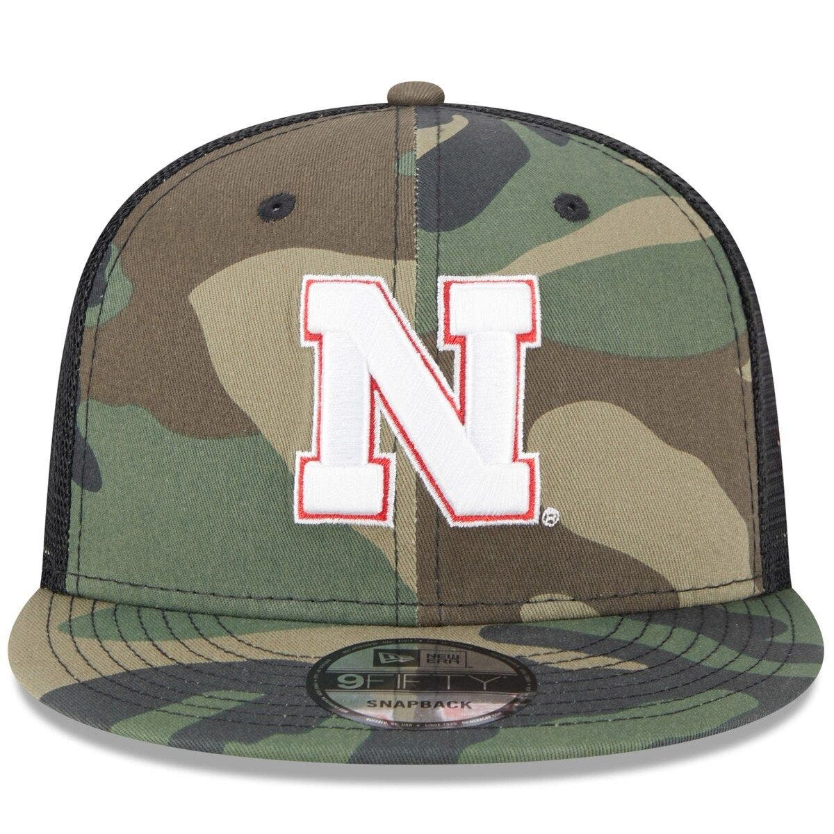 New Era Men's New Era Camo/Black Nebraska Huskers Classic Trucker ...