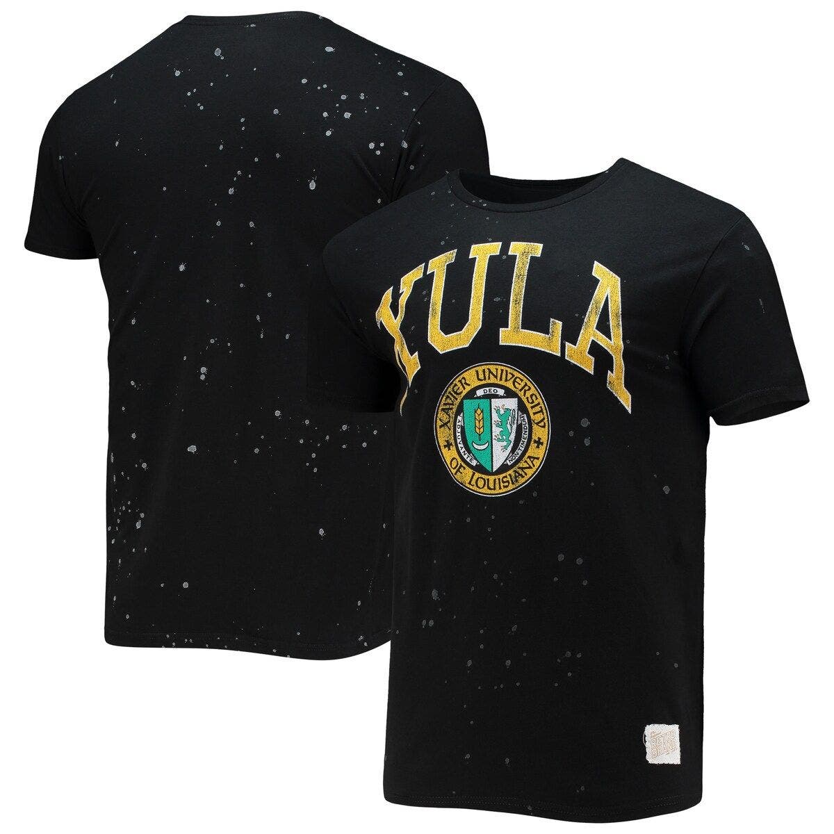 Retro Brand Men's Original Retro Brand Black XULA Gold Bleach Splatter ...
