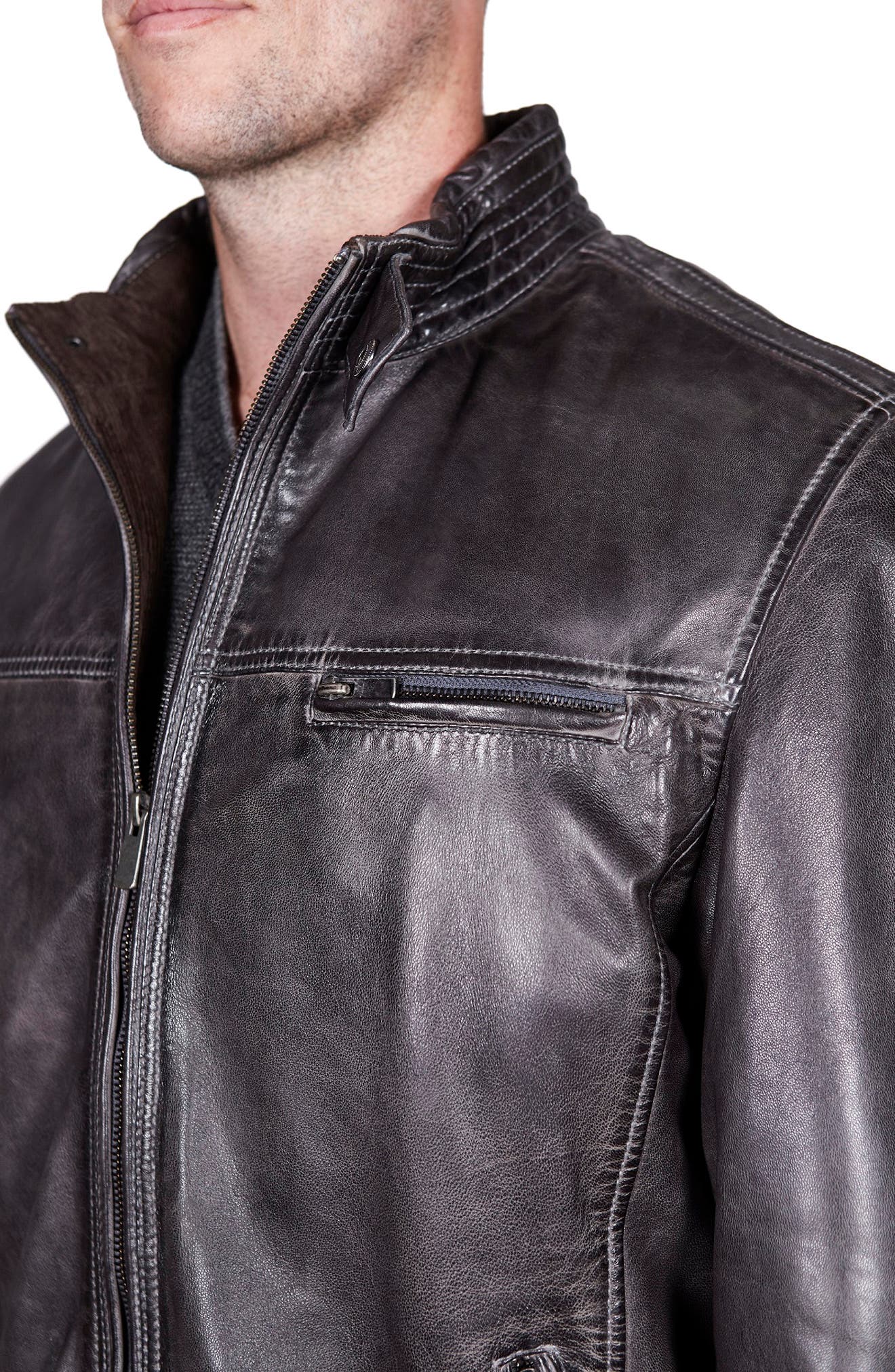 Missani Le Collezioni Leather Jacket | Nordstromrack