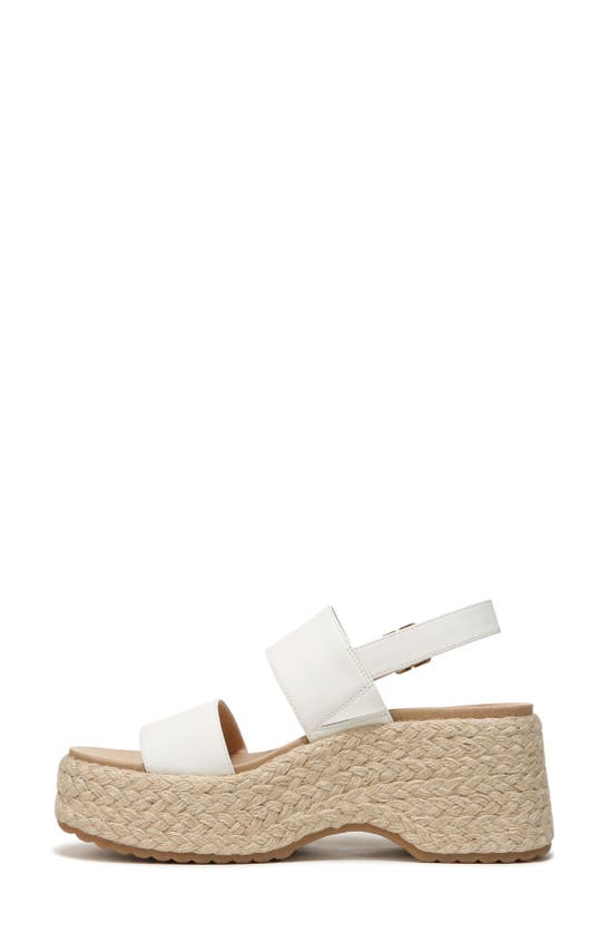 Dr. Scholl's Delaney Braided Jute Platform Sandal In White Faux Leather ...