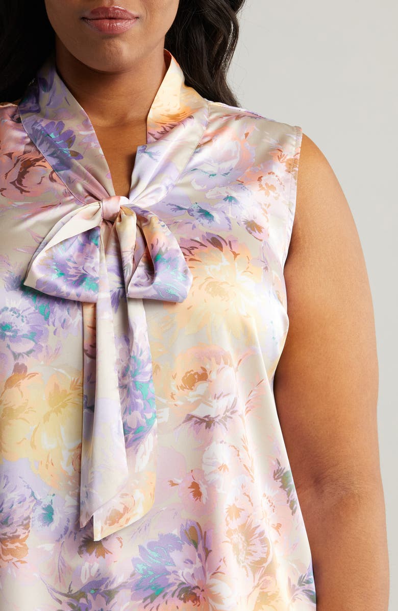 Tahari ASL Bow Neck Sleeveless Top | Nordstrom