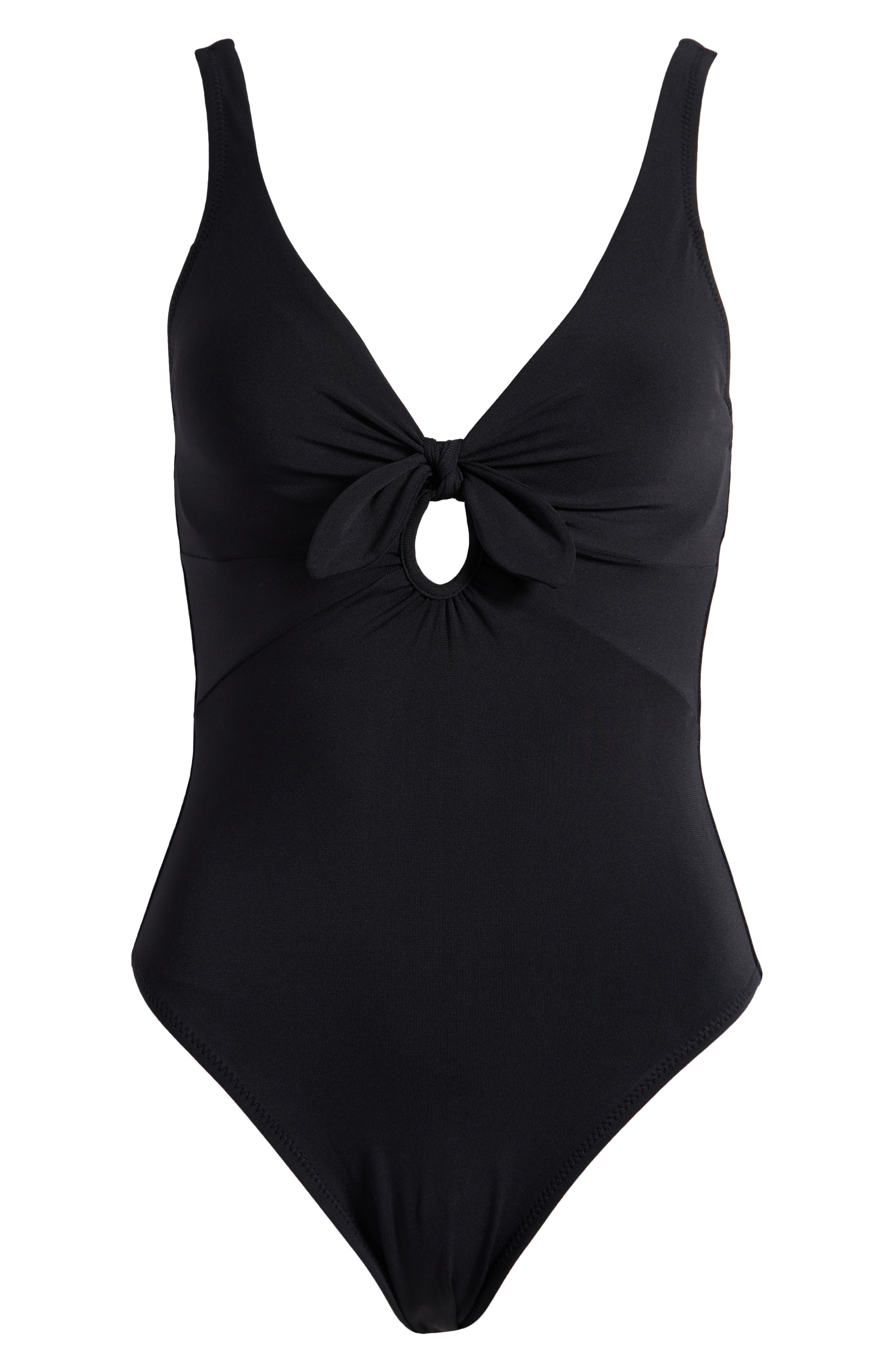 Robin Piccone Ava Plunge Underwire One-Piece Swimsuit | Nordstrom