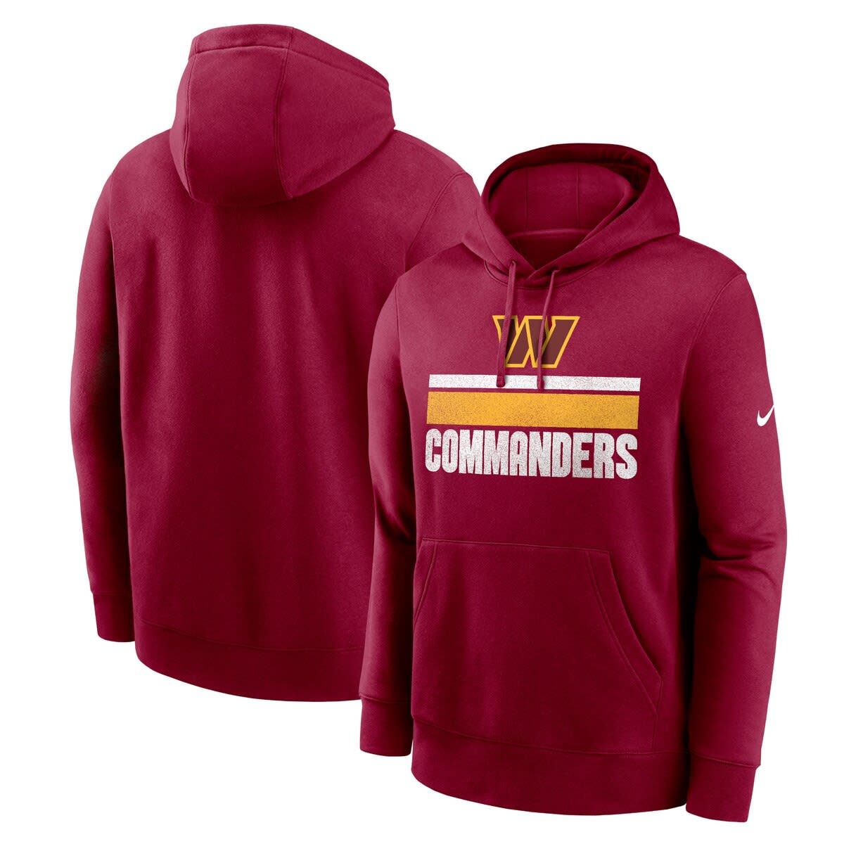 Nike Men's Nike Burgundy Washington Commanders Club Fleece Pullover ...