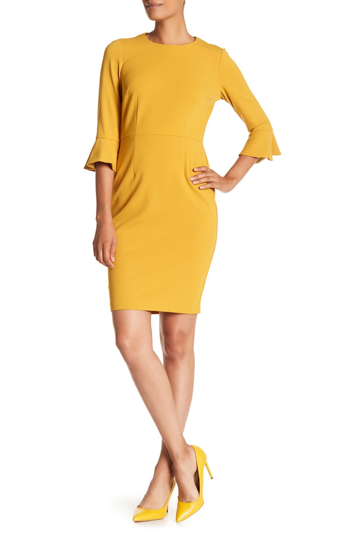 Donna Morgan | Ruffle Cuff Sheath Dress | Nordstrom Rack
