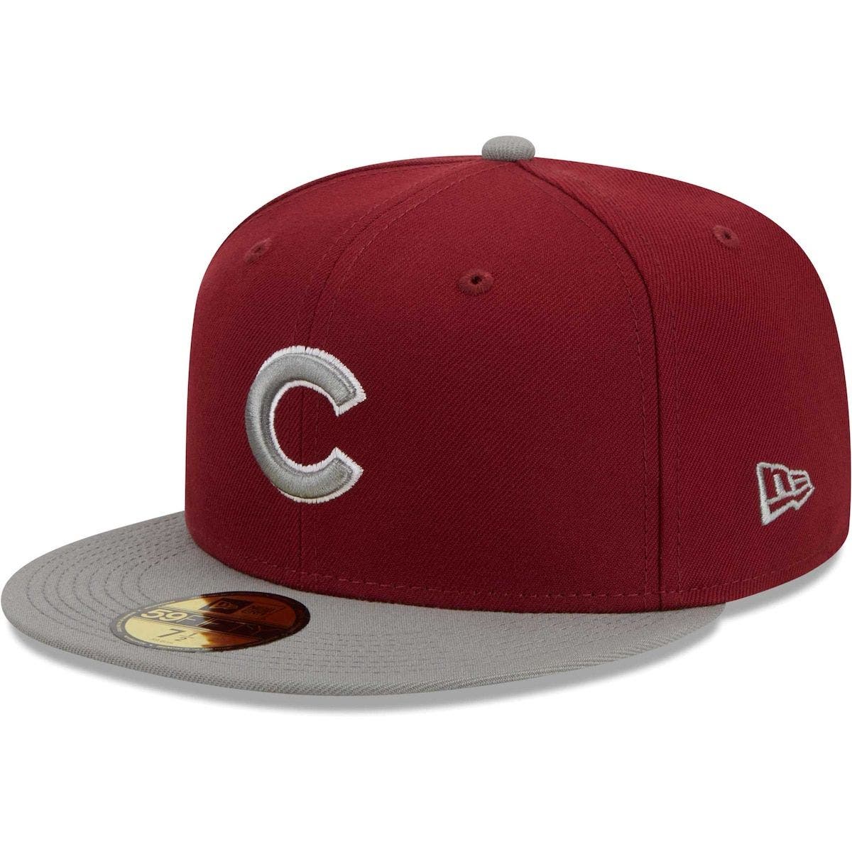 New Era Men's New Era Cardinal Chicago Cubs Two-Tone Color Pack 59FIFTY ...