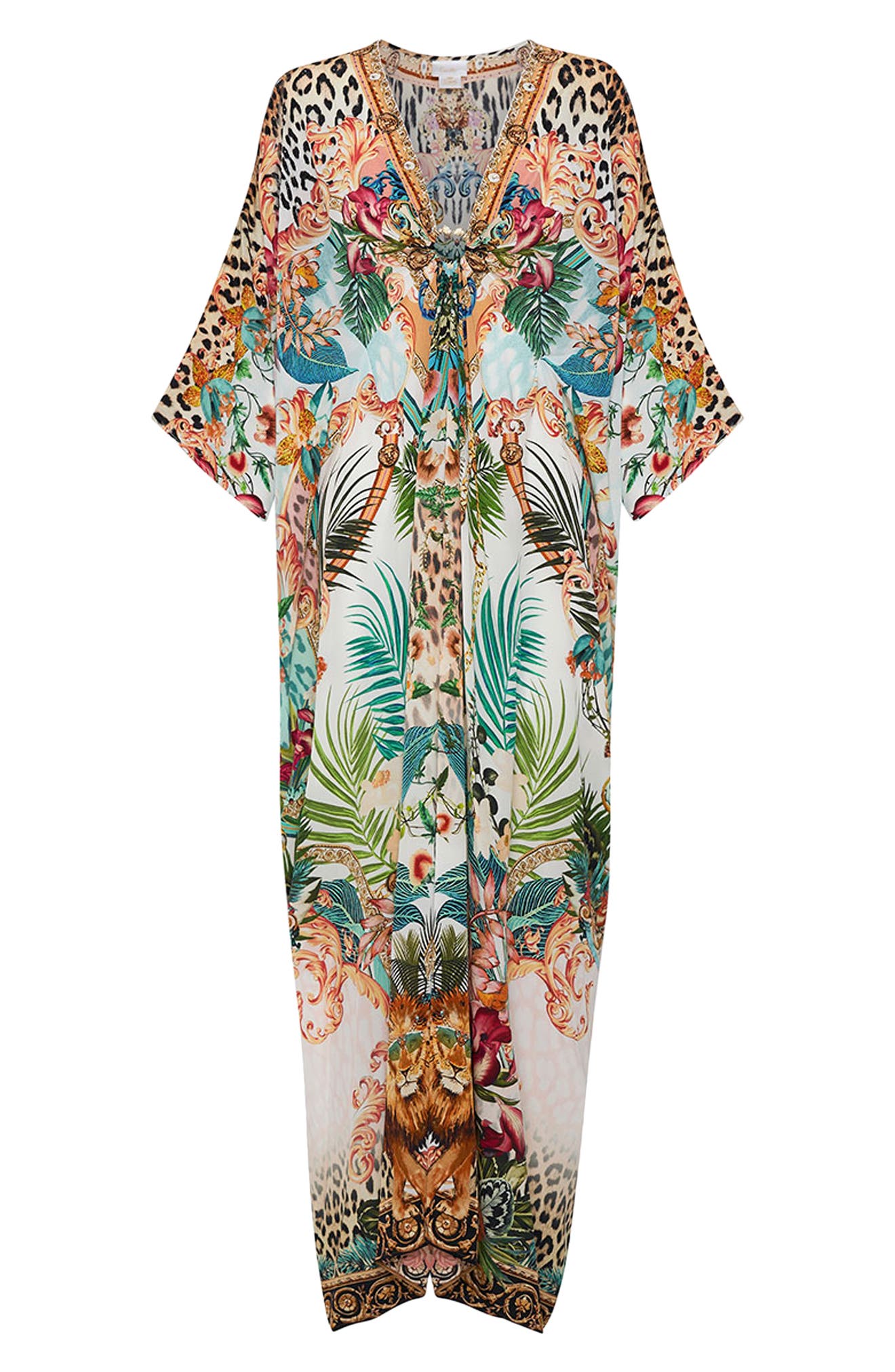 Camilla Jungle Print Silk Maxi Dress | Nordstrom
