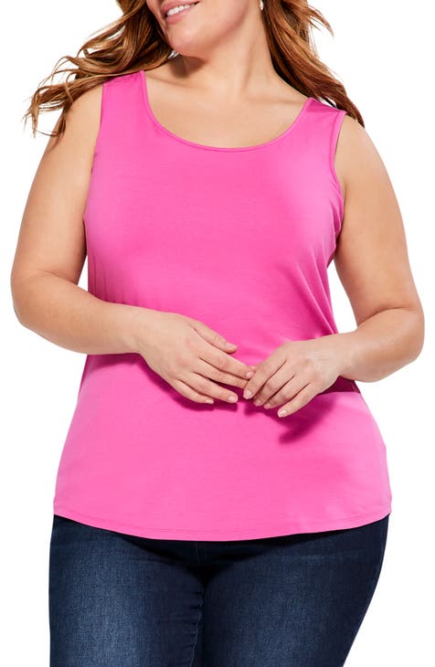 Shirttail Hem Perfect Tank (Plus Size)