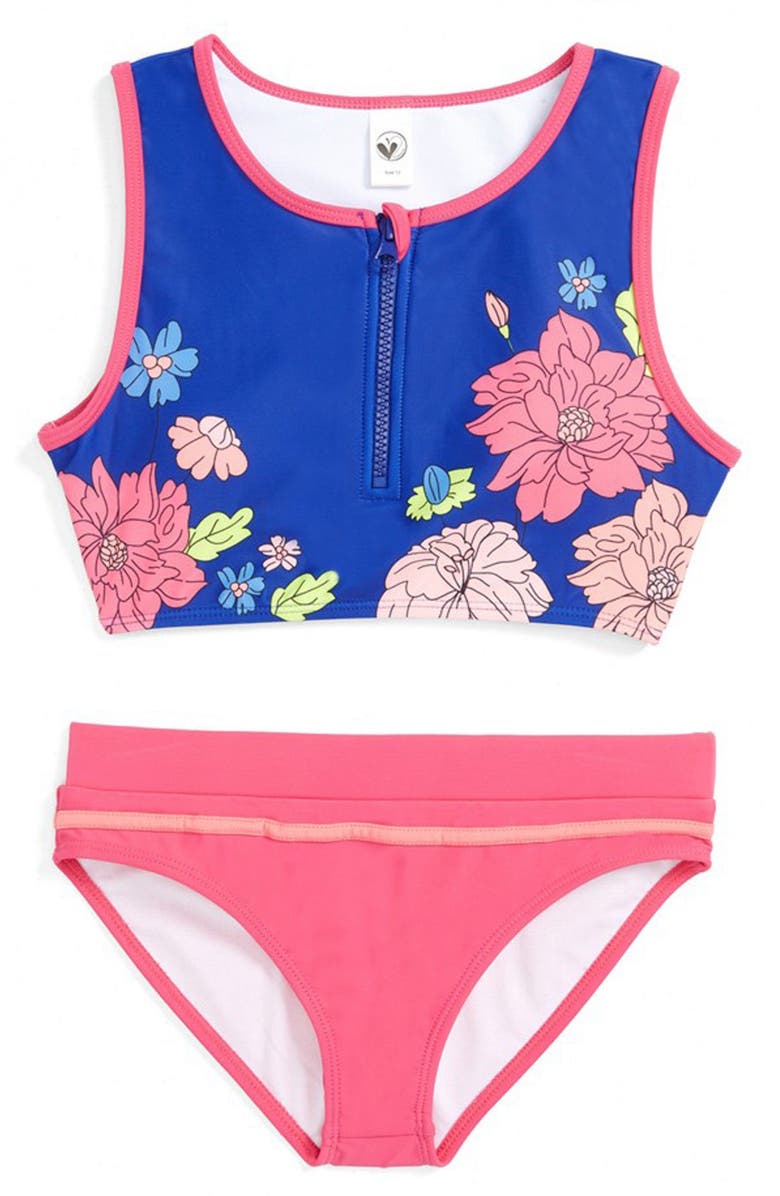 Limeapple Costa Two Piece Tankini Swimsuit Big Girls Nordstrom