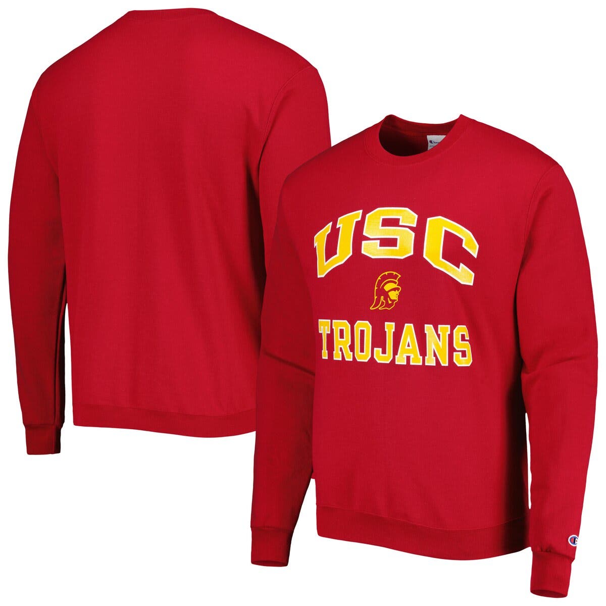 Champion Men's Champion Cardinal USC Trojans High Motor Pullover ...