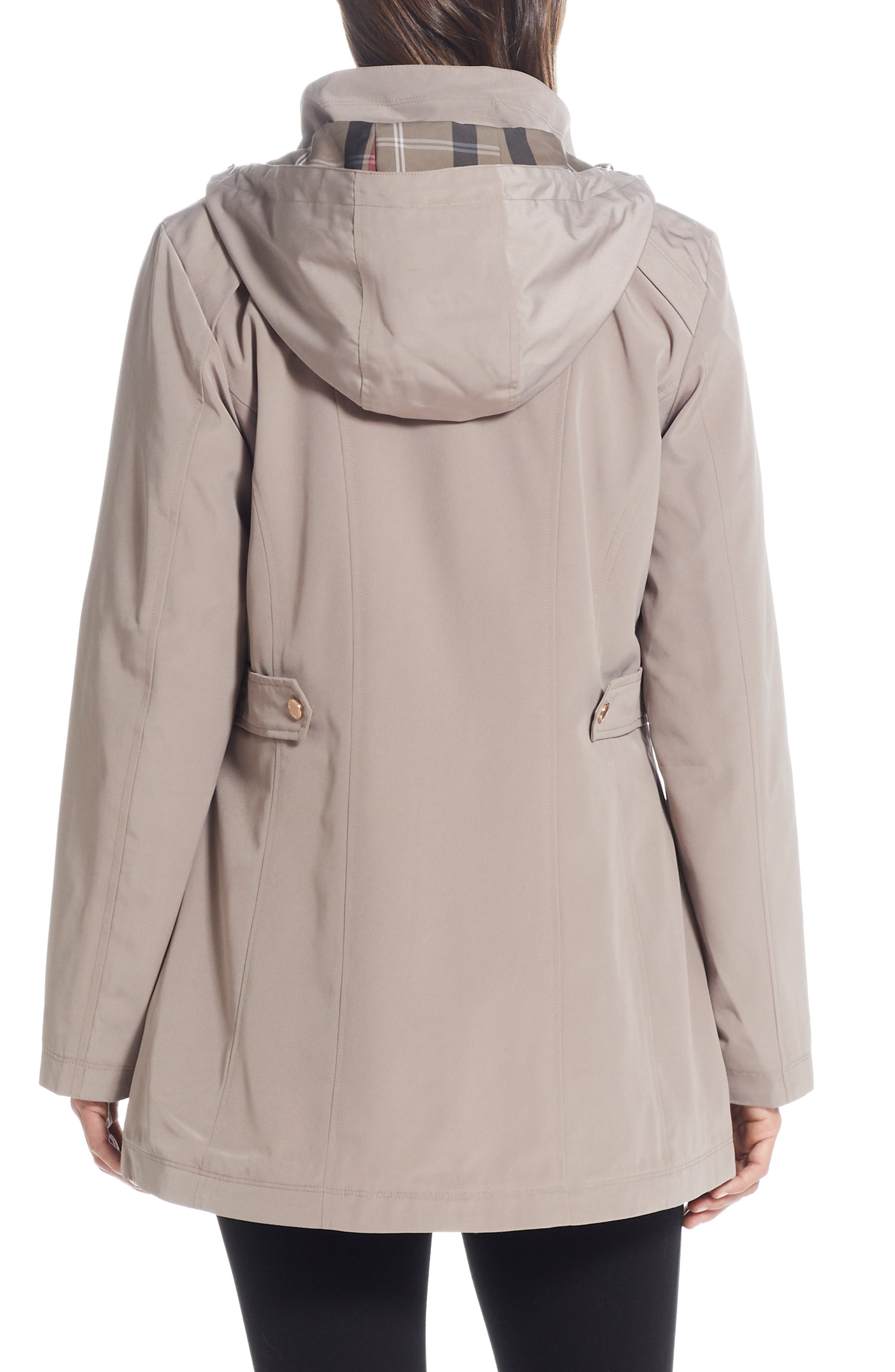 Gallery Water Resistant Zip Front Rain Jacket | Nordstrom