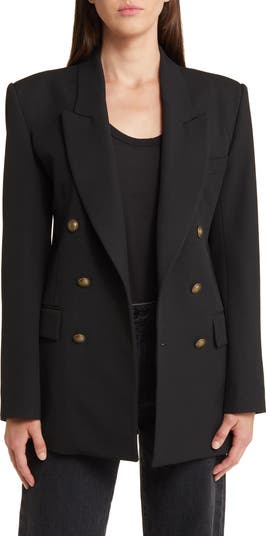 FRAME Slim Fit Double Breasted Blazer | Nordstromrack