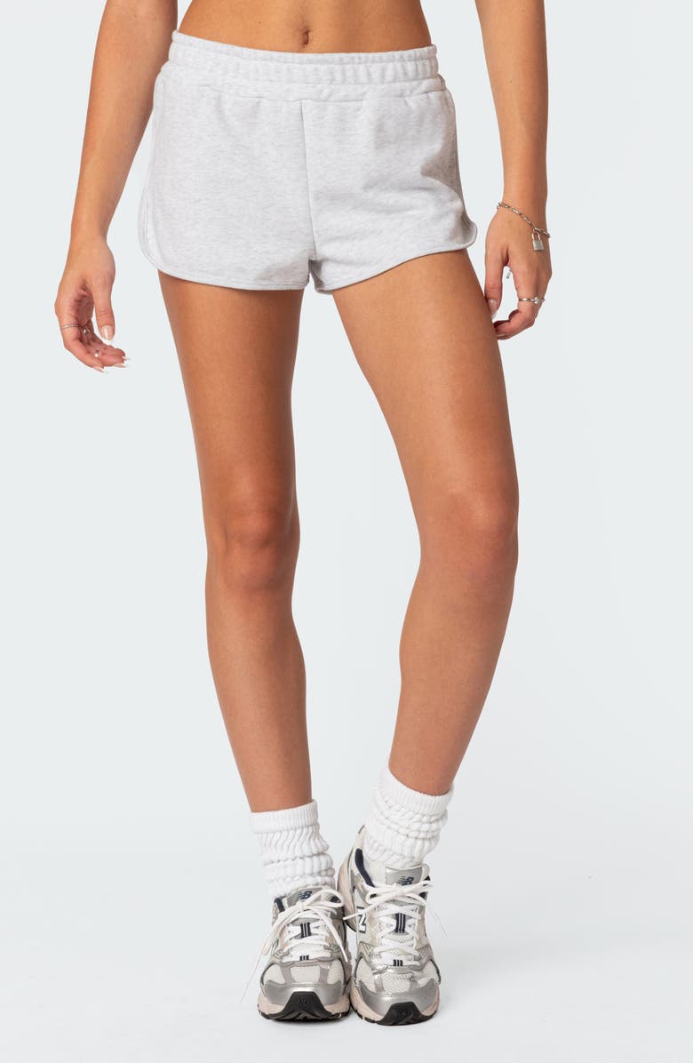 EDIKTED California Girl Cotton Blend Sweat Shorts | Nordstrom