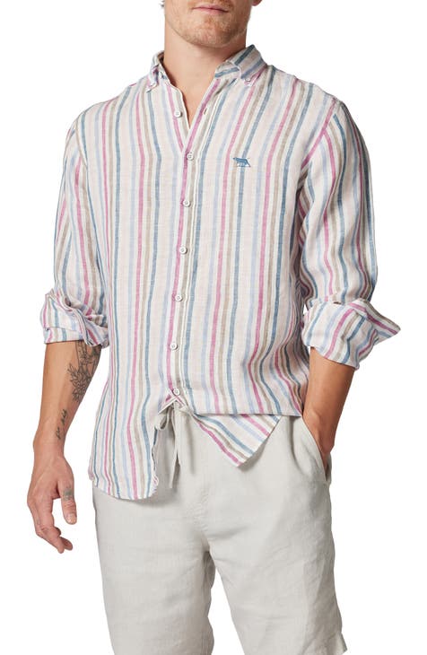 Men's Linen Button-Up Shirts | Nordstrom