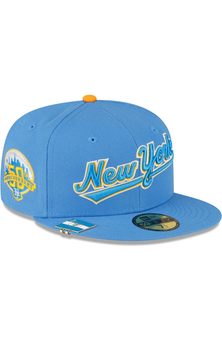 New Era Men's New Era Light Blue New York Mets City Flag 59FIFTY Fitted ...