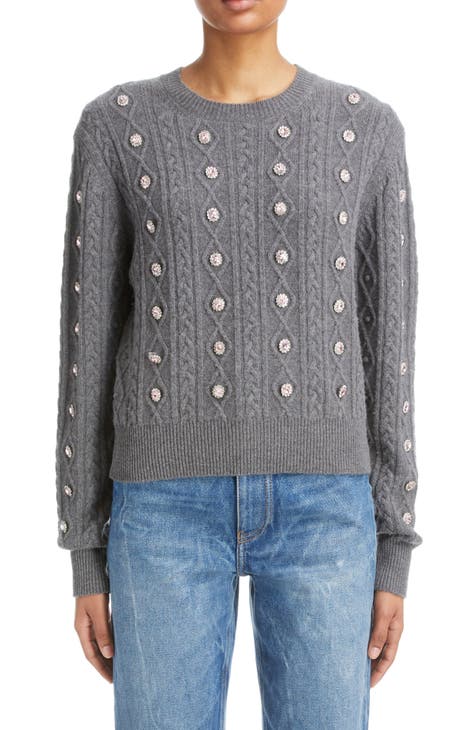 Women's Grey Cable Knit & Fair Isle Sweaters | Nordstrom