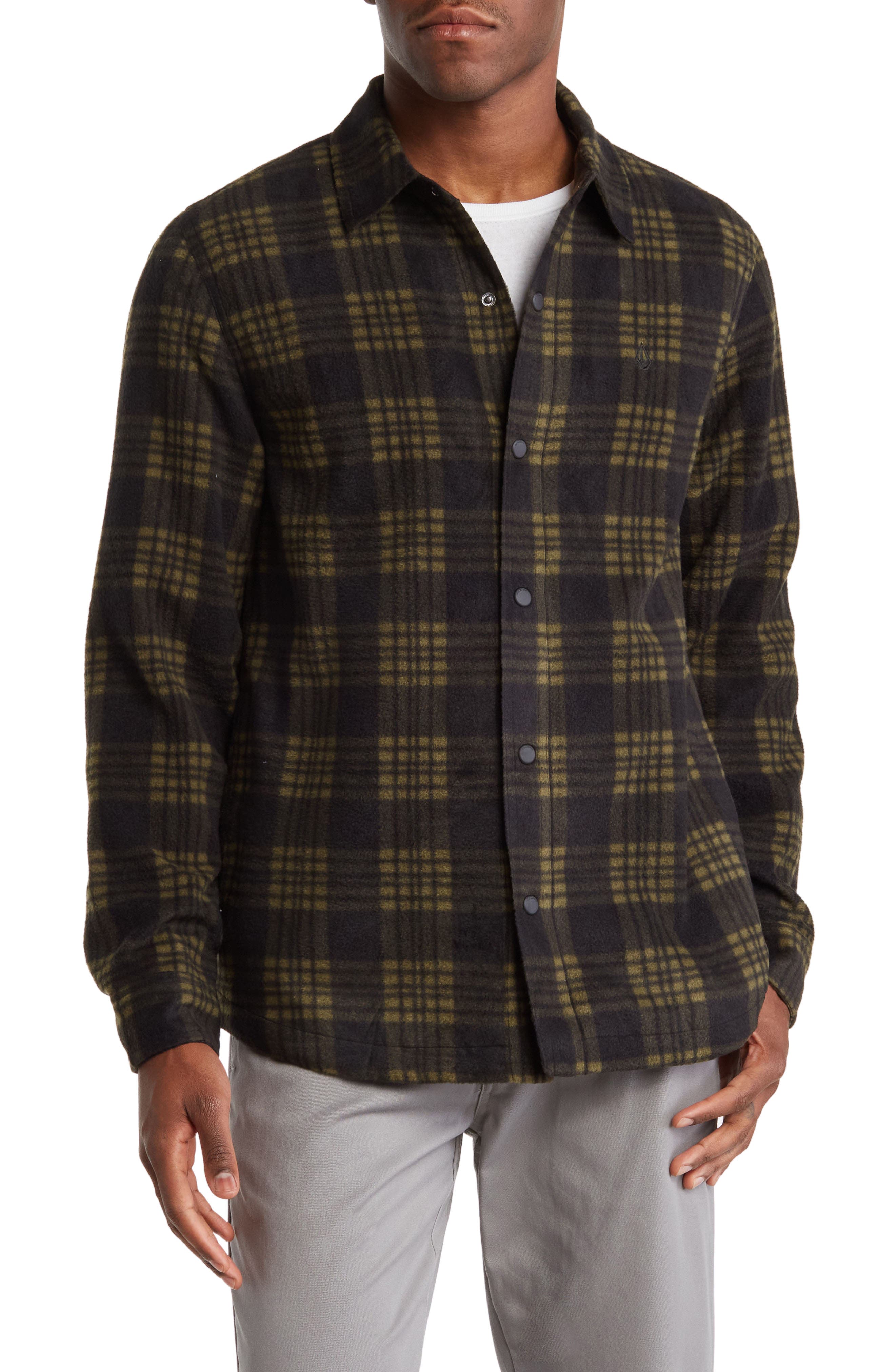 Volcom Wallace Plaid Shirt Jacket | Nordstromrack