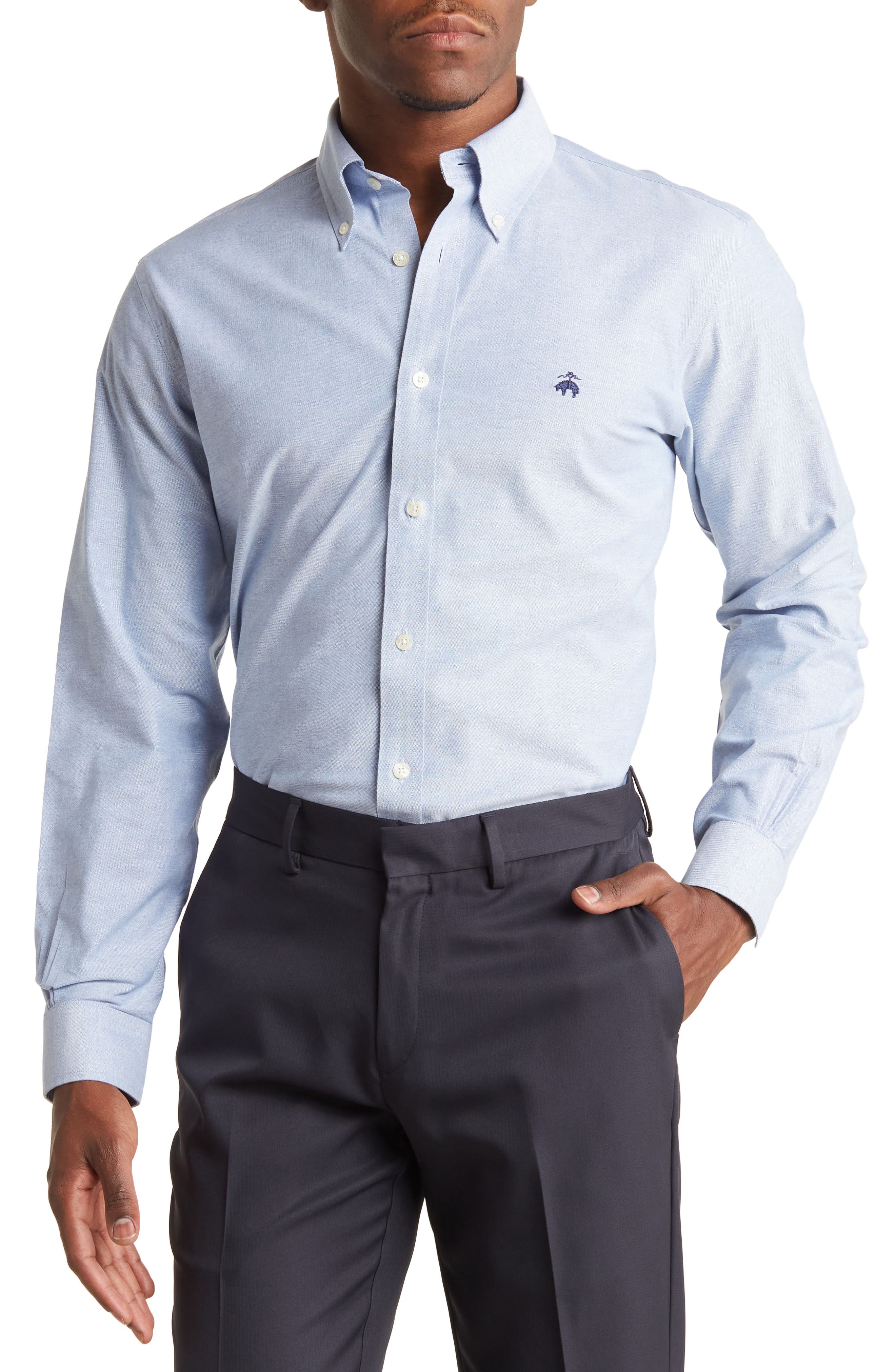 Brooks Brothers Regent Fit Stretch Cotton Button-Down Shirt | Nordstromrack