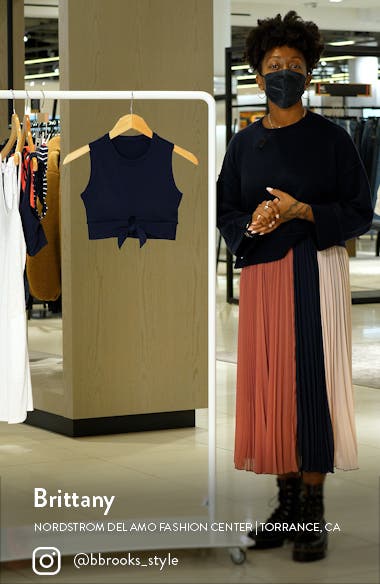 Robin Piccone Ava Longline Knot Front Bikini Top | Nordstrom