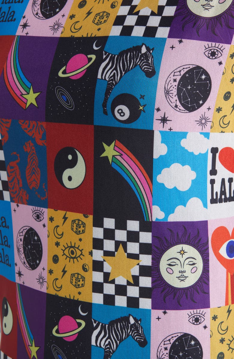 Dressed in Lala Patchwork Print Mesh Dress | Nordstrom