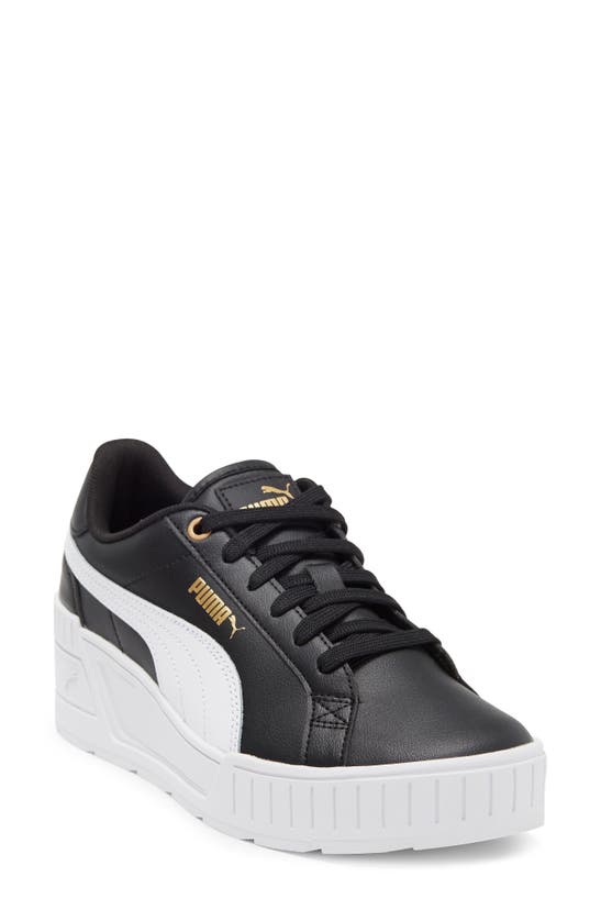Puma Karmen Wedge Platform Sneaker In Black | ModeSens