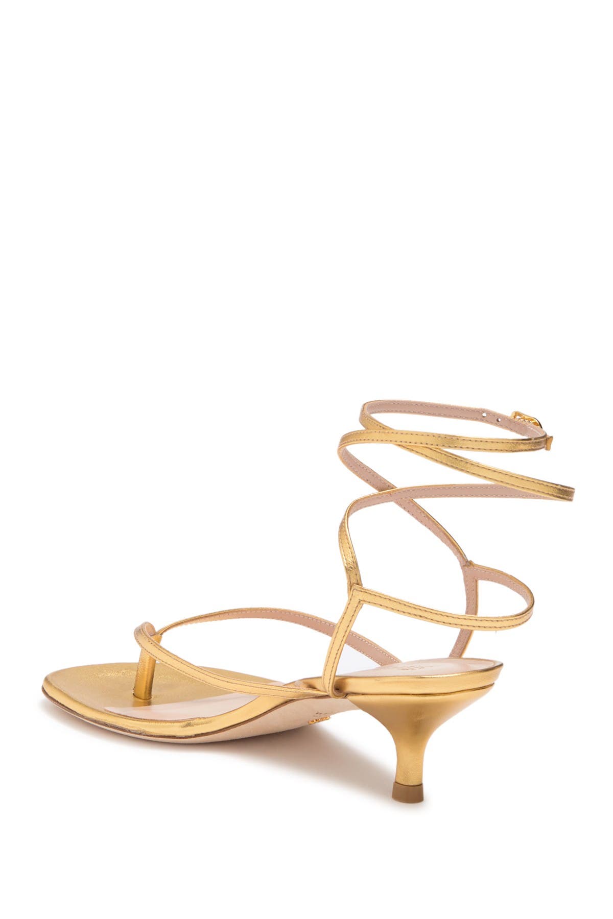 Stuart Weitzman Jimena 50 Snake Embossed Strappy Sandal In Gold | ModeSens