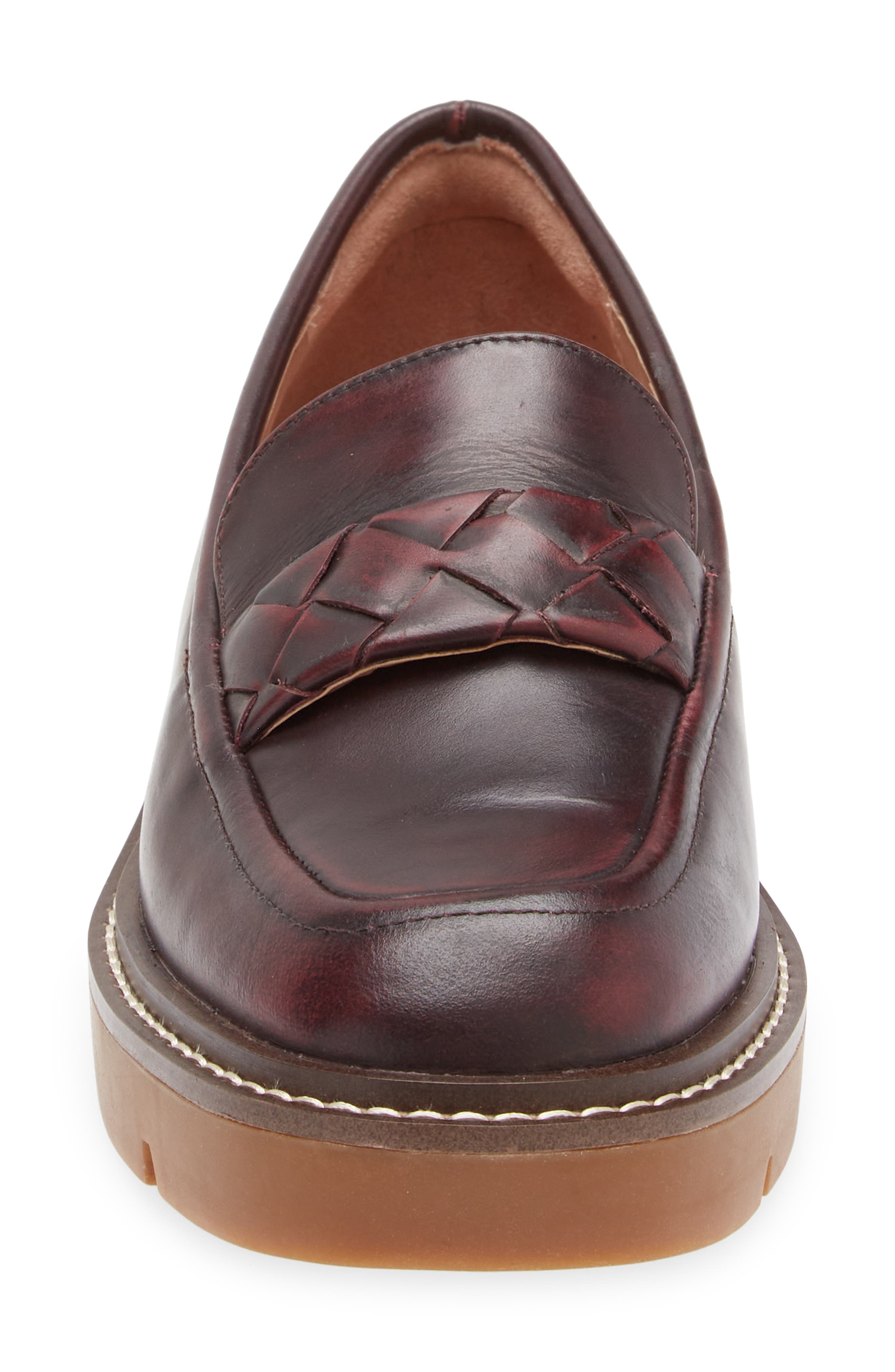 Nordstrom Torie Platform Loafer in Burgundy London | Smart Closet