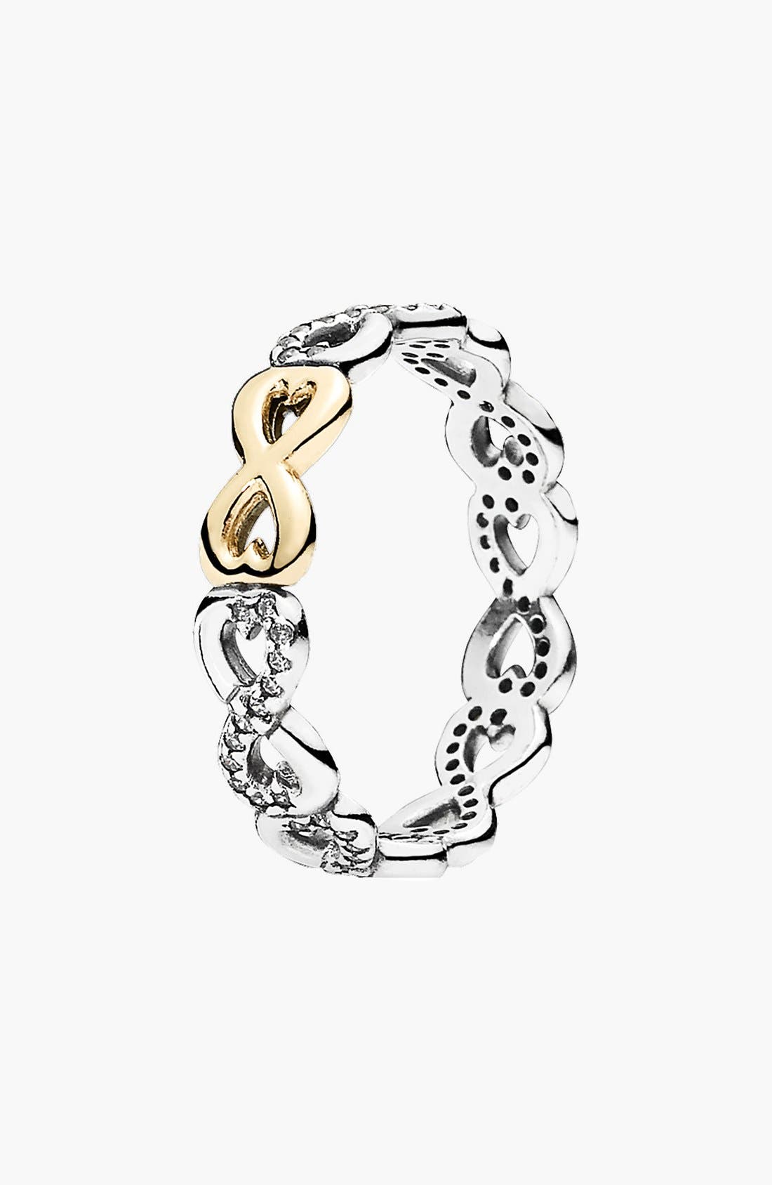 PANDORA 'Infinite Love' Two-Tone Ring | Nordstrom