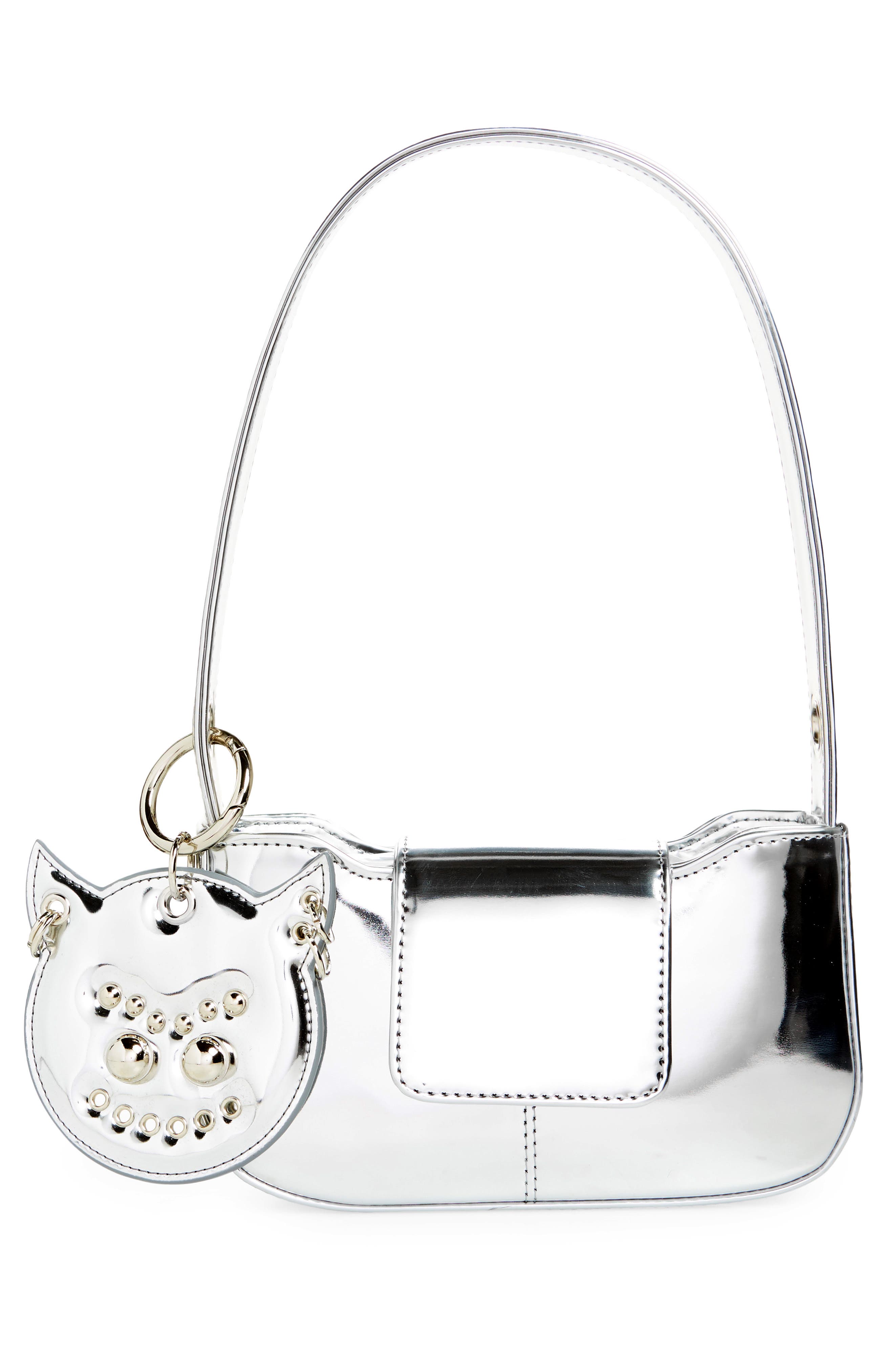 Justine Clenquet Dylan Metallic Vinyl Shoulder Bag | Nordstrom
