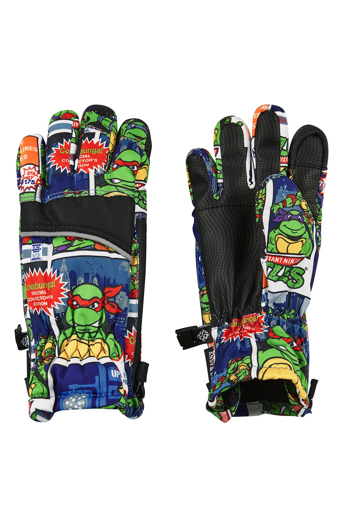 Andy & Evan Kids' x Teenage Mutant Ninja Turtles Comic Book Gloves ...