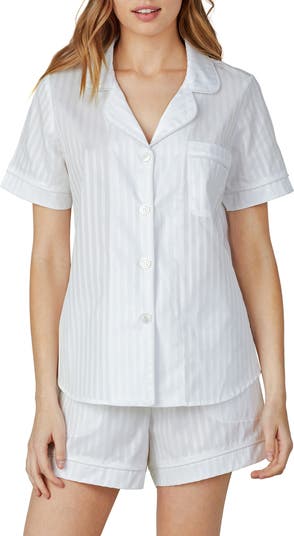 BedHead Pajamas 3D Stripe Organic Cotton Sateen Short Pajamas | Nordstrom