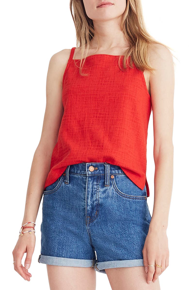 Madewell Texture And Thread Apron Tank Nordstrom
