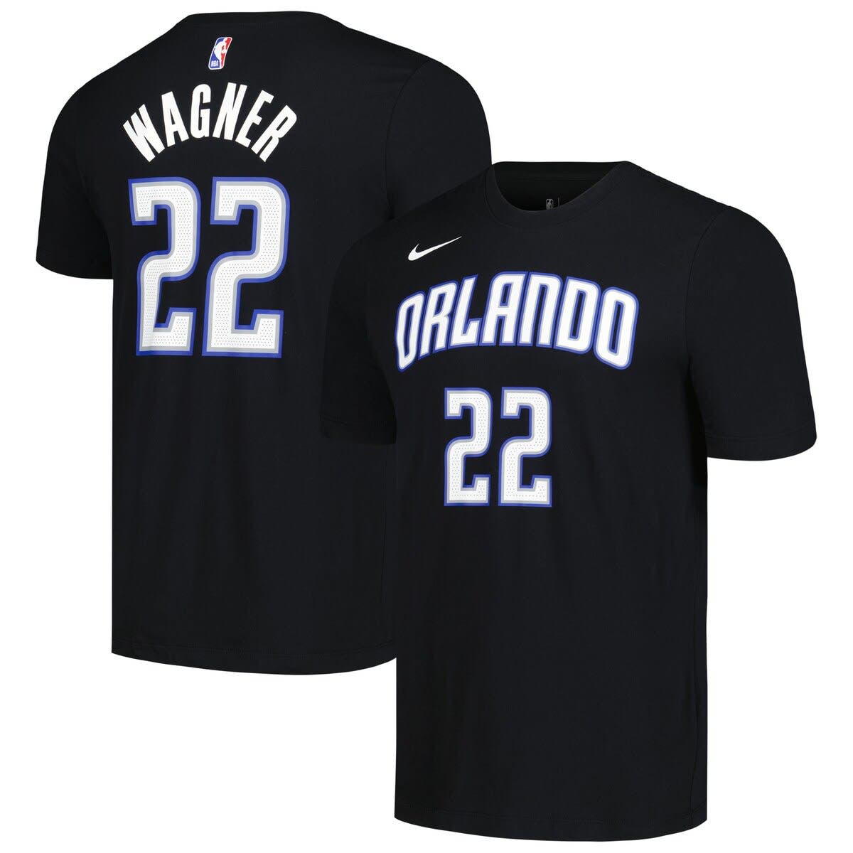 Nike Men's Nike Franz Wagner Black Orlando Magic Icon 2022/23 Name ...