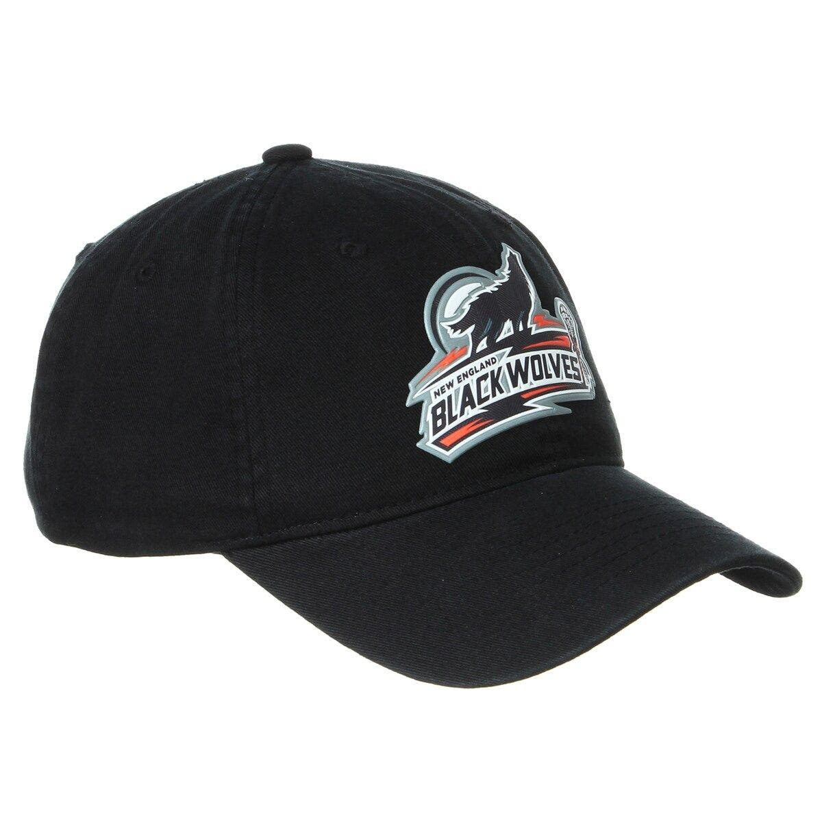 ZEPHYR Men's Zephyr Black New England Black Wolves Primary Logo ...