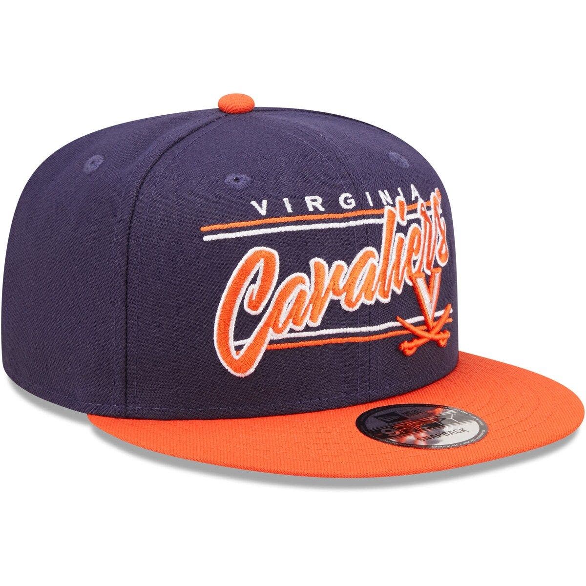 New Era Men's New Era Navy/Orange Virginia Cavaliers Team Script 9FIFTY ...