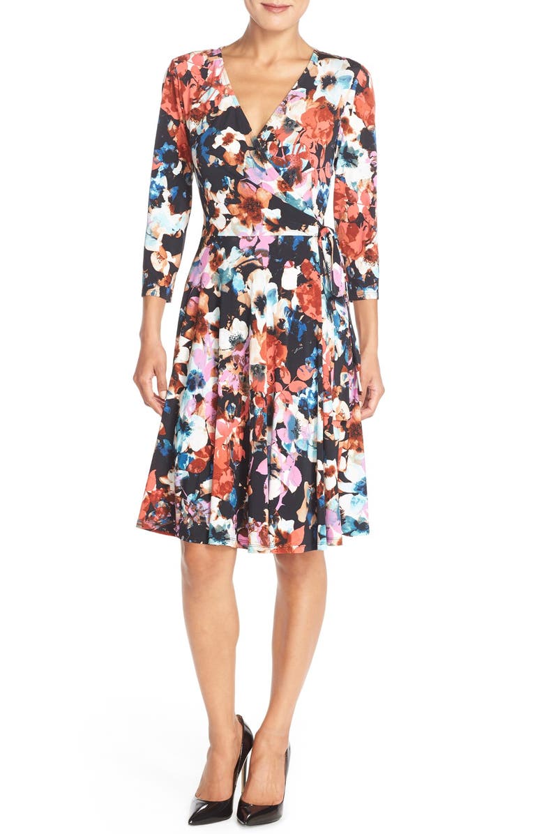 Maggy London Floral Print Wrap Dress (Regular & Petite) | Nordstrom Maggy London Floral Print Wrap Dress (Regular & Petite) | Nordstrom