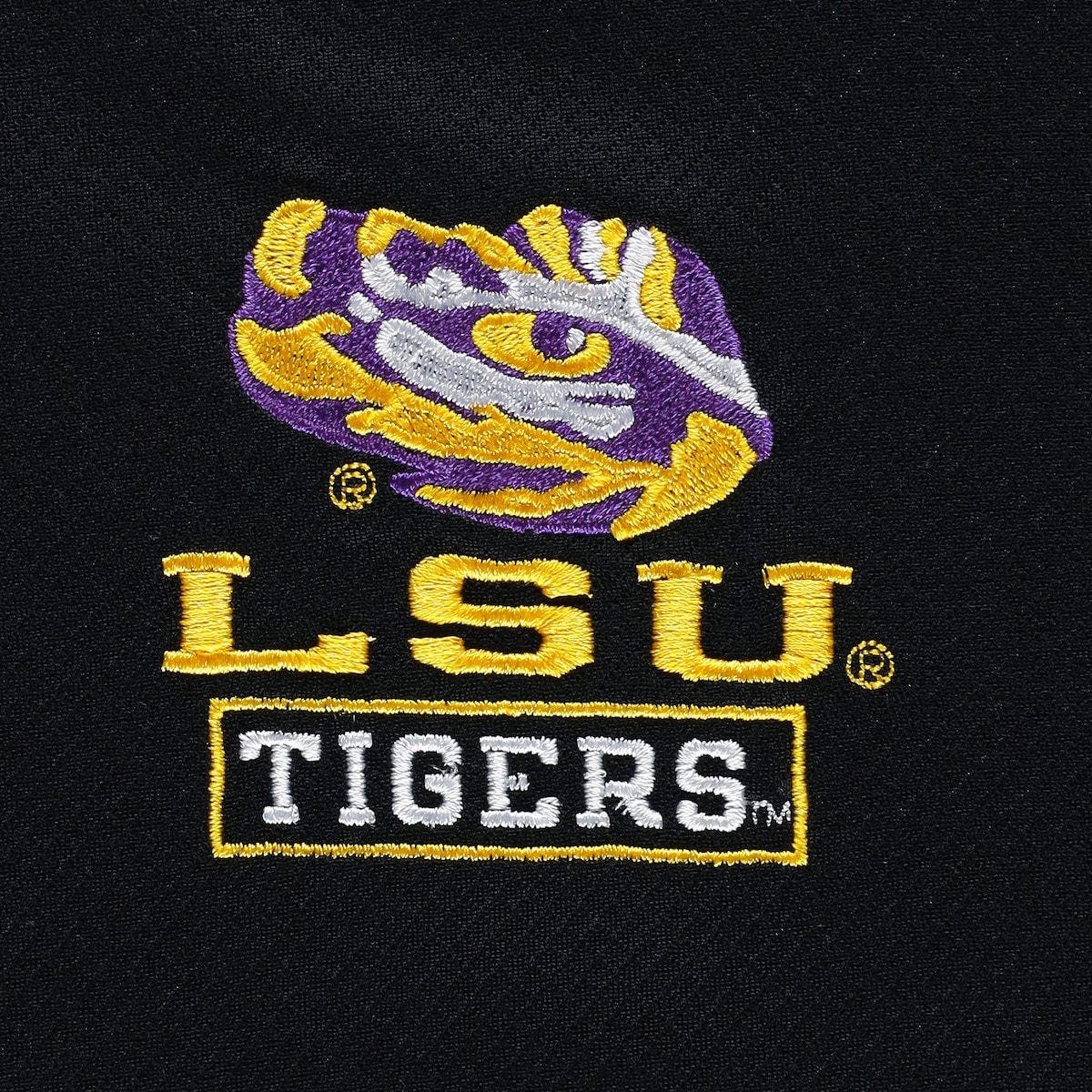 Champion Men's Champion Black LSU Tigers Textured Quarter-Zip Jacket ...
