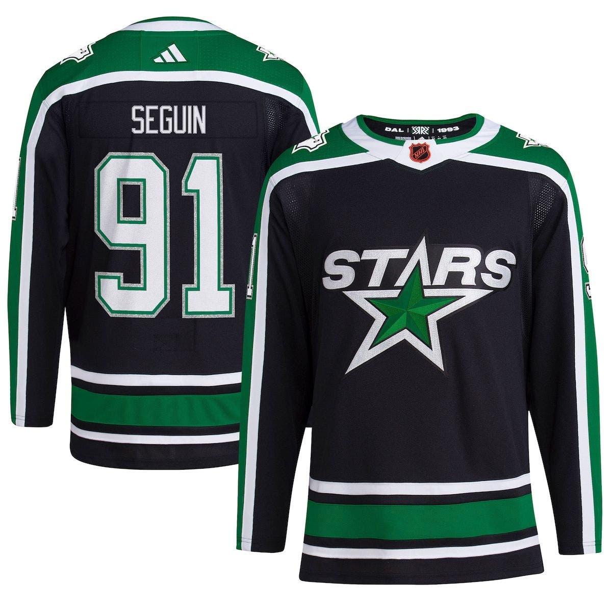 adidas Men's adidas Tyler Seguin Black Dallas Stars Reverse Retro 2.0 ...