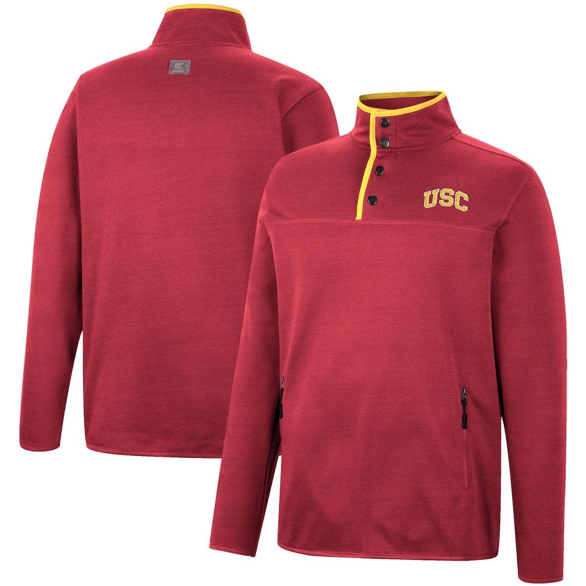COLOSSEUM Men's Colosseum Cardinal USC Trojans Rebound Quarter-Snap ...