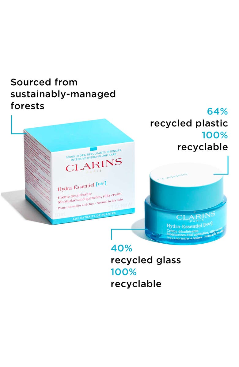 Clarins Hydra-Essentiel Silky Moisturizer with Double Hyaluronic Acid ...