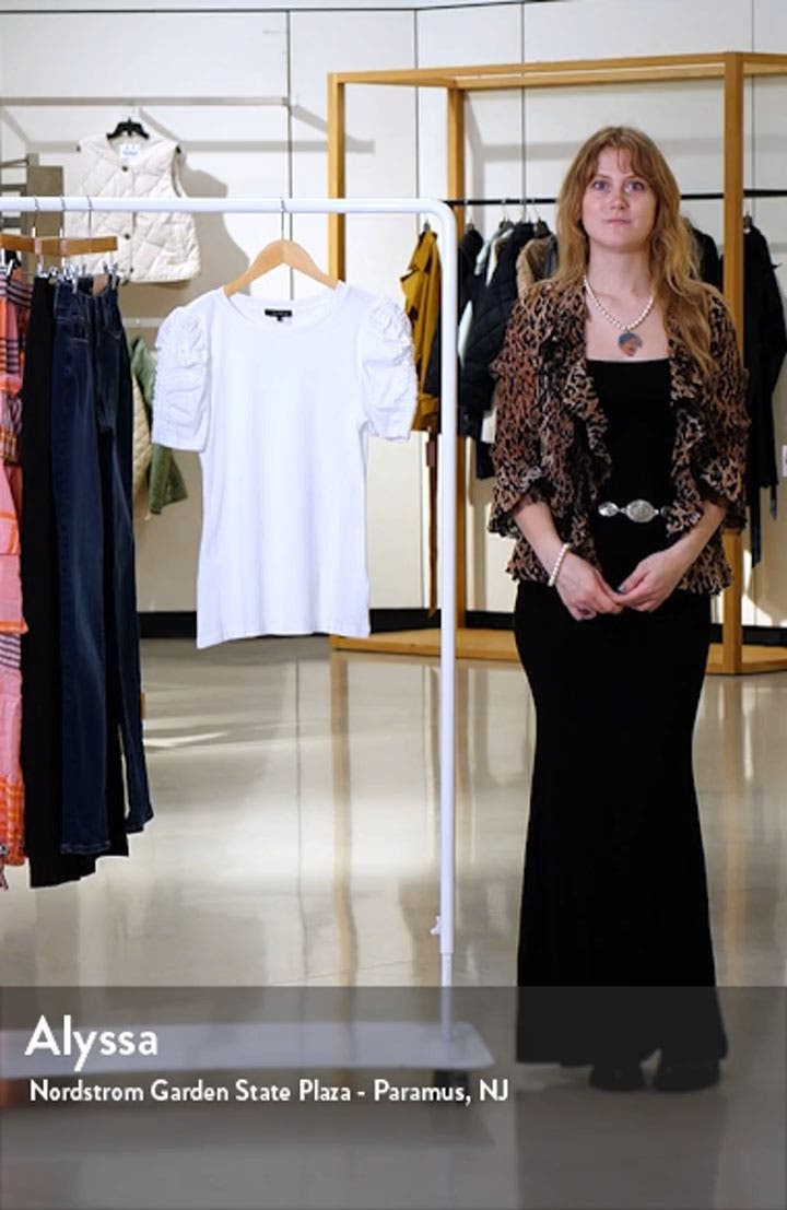 1.STATE Puff Sleeve Rib T-Shirt | Nordstrom