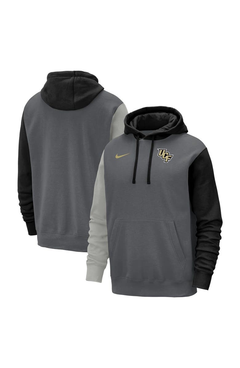 Nike Men's Nike Graphite UCF Knights Color Block Club Fleece Pullover ...