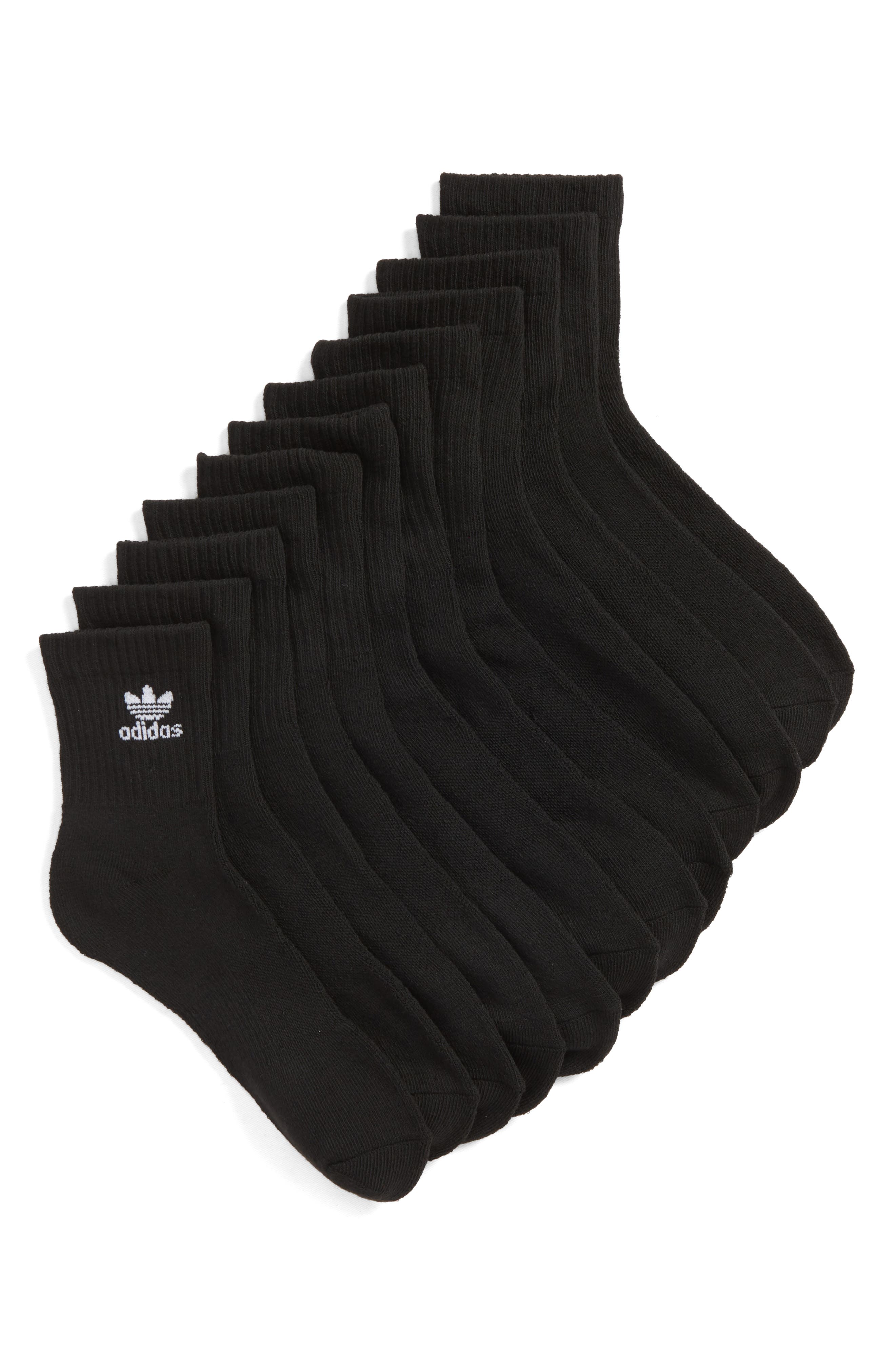 adidas Originals Trefoil 6-Pack Quarter Socks | Nordstrom