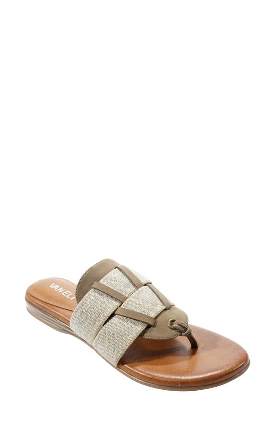 Vaneli Yvie Thong Toe Slide Sandal In Natural Linelast | ModeSens