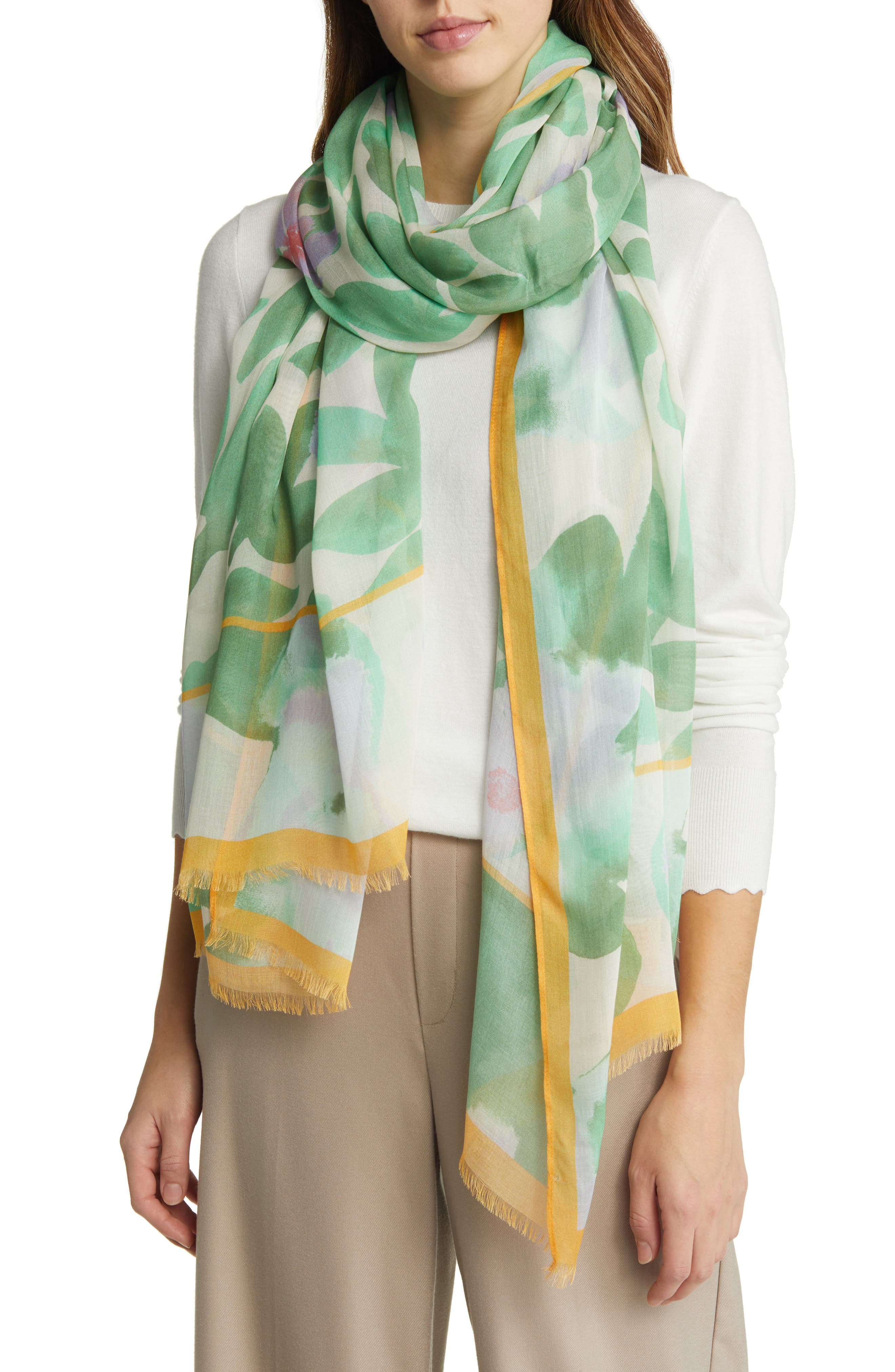 Nordstrom Print Modal & Silk Scarf | Nordstrom