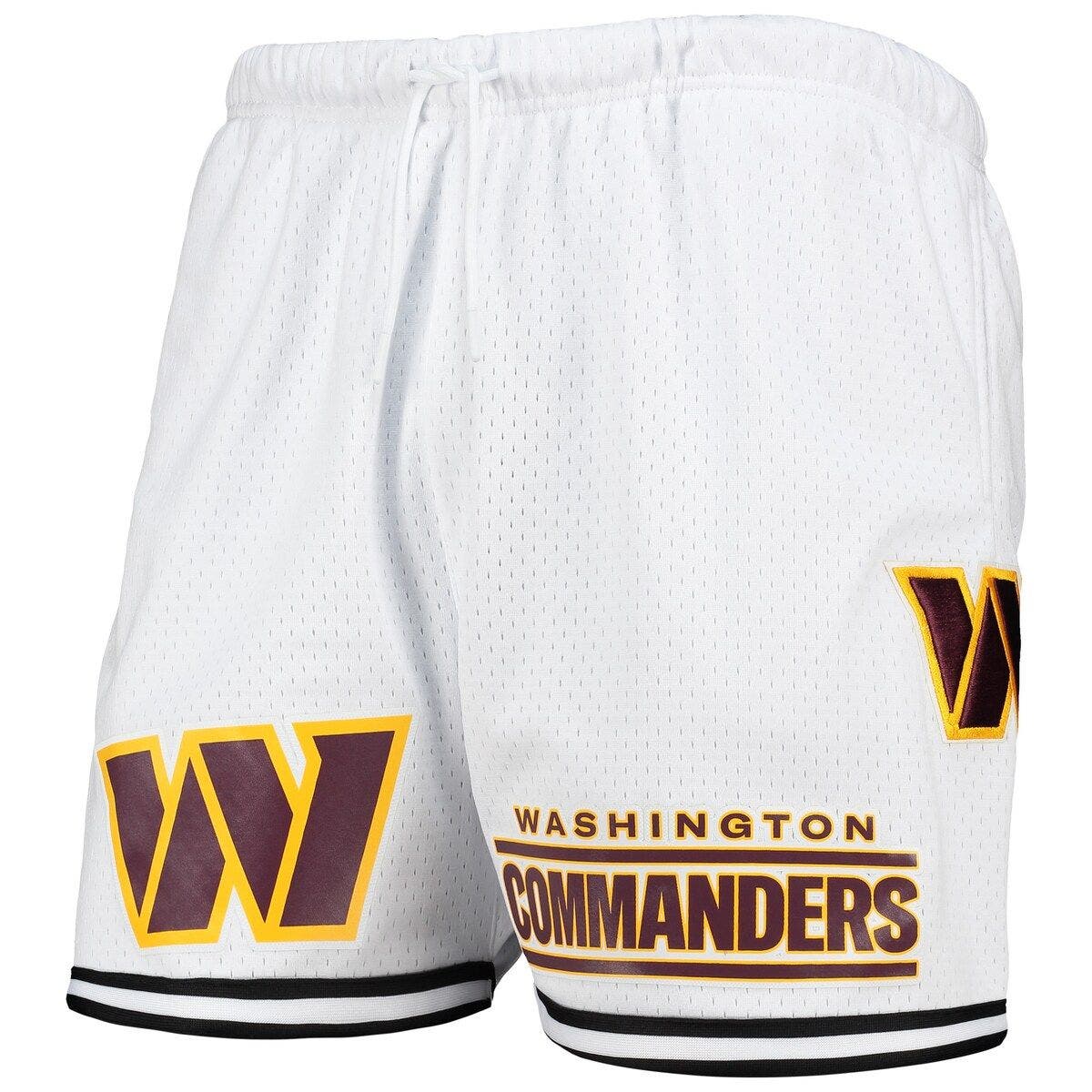 PRO STANDARD Men's Pro Standard White Washington Commanders Mesh Shorts ...
