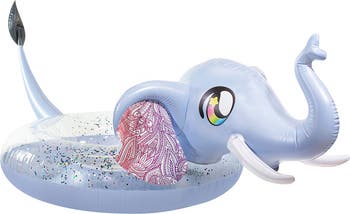 POOLCANDY Elephant Glitter Tube Pool Float | Nordstromrack
