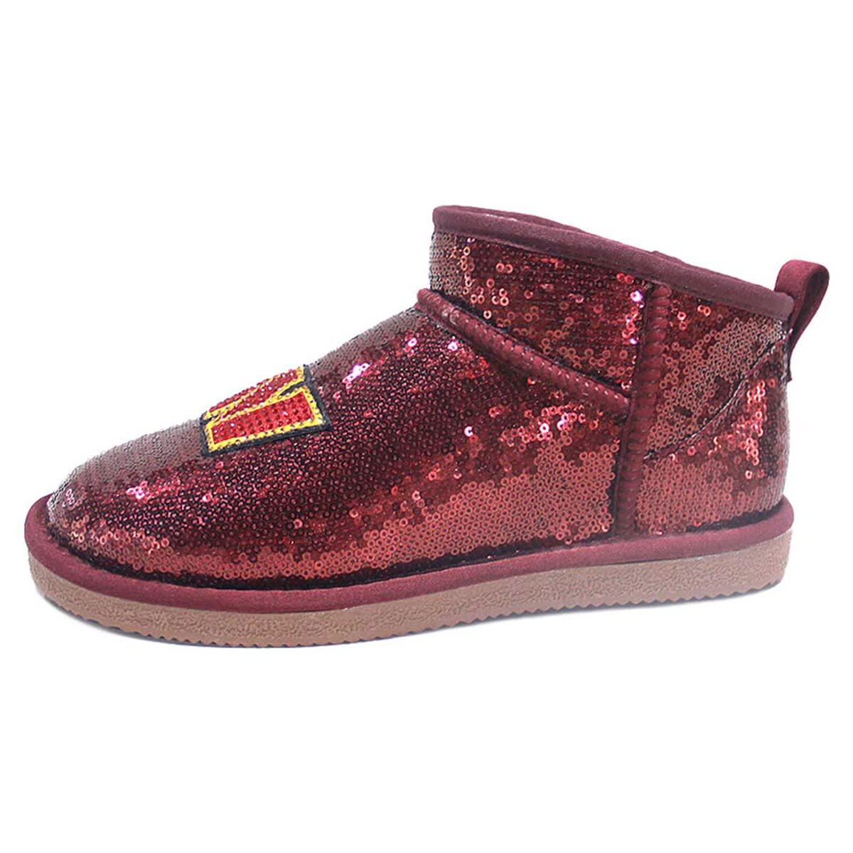 CUCE Women's Cuce Burgundy Washington Commanders Sequin Ankle Boots ...