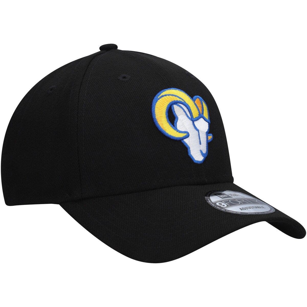 New Era Men's New Era Black Los Angeles Rams Logo The League 9FORTY ...